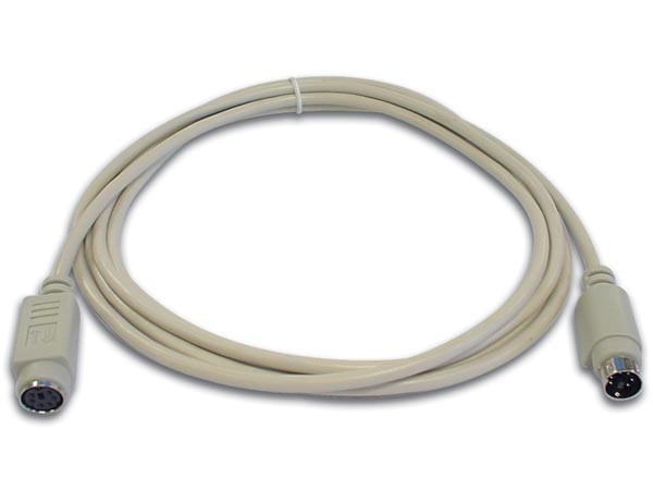 CW028 CABLE CLAVIER PS/2 MINI-DIN6 MALE - MINI-DIN6
